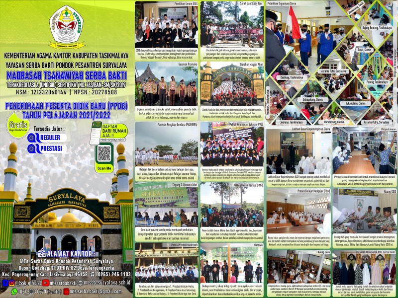 Brosur PPDB 2021/2022 | MTs Serba Bakti Suryalaya