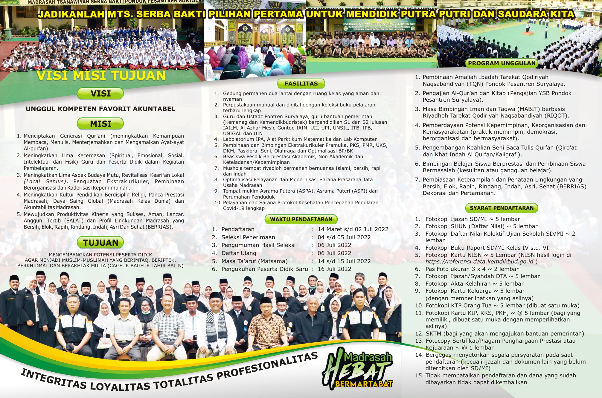 Brosur PPDB 2022/2023 | MTs Serba Bakti Suryalaya